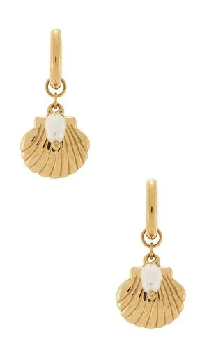 BRACHA Cove Earrings In Metallic Gold