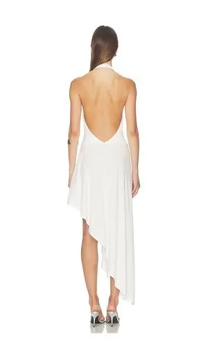 GUIZIO Sylvie Asymmetrical Hem Halter Dress