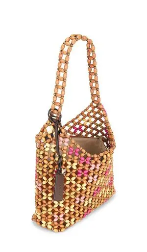 COACH Wooden Beaded Shoulder Bag