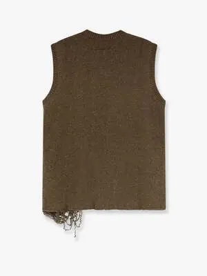 MAISON MARGIELA Wool Blend V-neck Vest