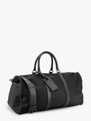 Kiton Nylon Travel Bag With Leather Inserts