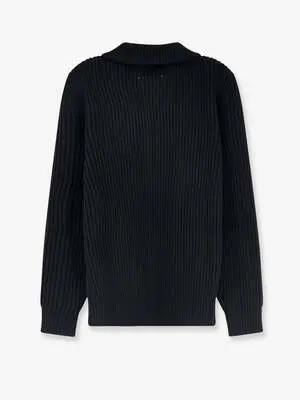 MAISON MARGIELA Ribbed Wool Blend Cardigan