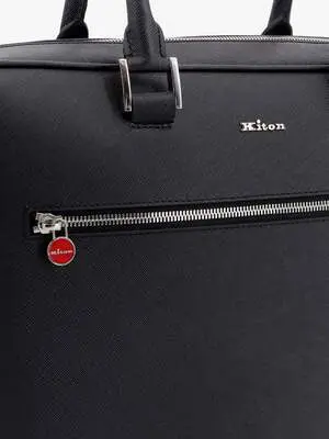 Kiton Leather Work Bag