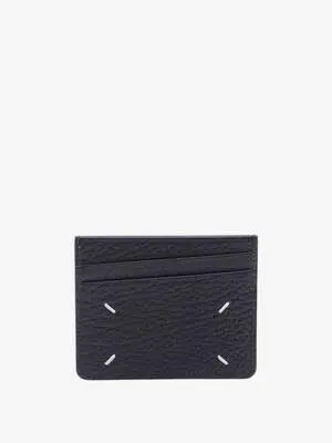 MAISON MARGIELA Four Stitches Hammered Leather Card Holder