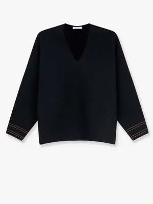 Max Mara Mxmundici Wool Blend Sweater - Black