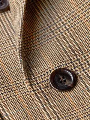 Saint Laurent Prince Of Wales Checked Wool Blazer