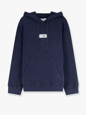 MAISON MARGIELA Organic Cotton Sweatshirt - Blue