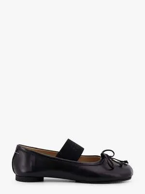 MAISON MARGIELA Leather Ballerinas - Black