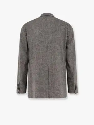 Tagliatore Doublebreasted Stretch Melange Virgin Wool Suit