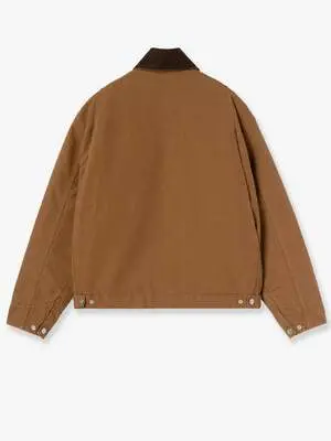 Carhartt Work In Progress Detroit Canvas Jacket With Logo Patch