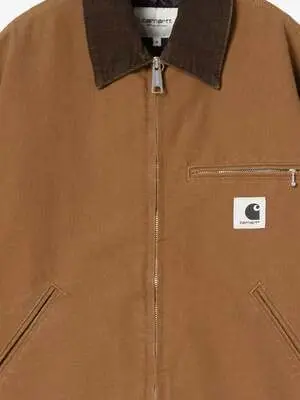 Carhartt Work In Progress Detroit Canvas Jacket With Logo Patch