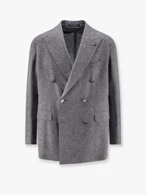 Tagliatore Doublebreasted Virgin Wool And Cashmere Blazer