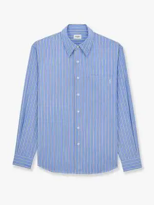 Saint Laurent Cassandre Cotton Shirt - Blue