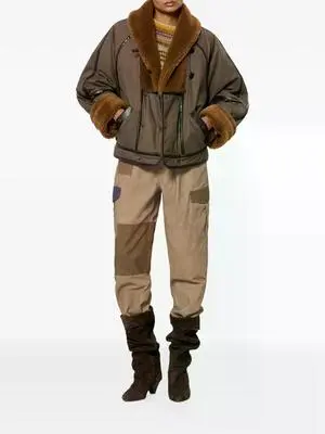 MARANT ETOILE Patchwork Cotton Cargo Pants