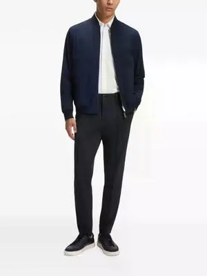 BOSS Slim-fit Performance Stretch Trousers With Micro Pattern