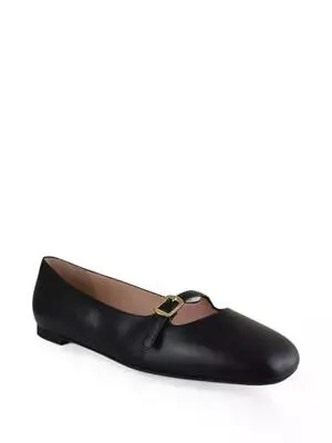 Bally Rina Mary-jane Flat In Leather - Black