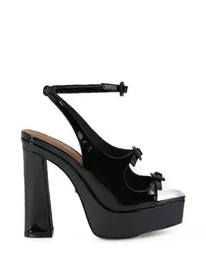 Kurt Geiger Patent Buckled Platform Heels