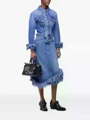 Rabanne Fringe Detail Midi Skirt