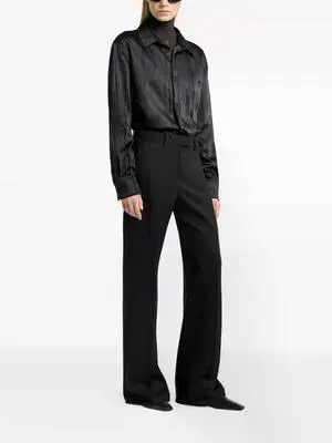 COURREGES Crinkled Satin-finish Shirt