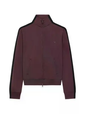 COURREGES Logo-embroidered Side-stripe Sweatshirt - Red