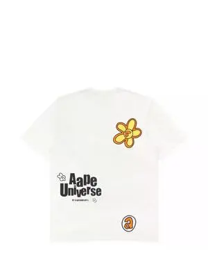 AAPE BY *A BATHING APE Moonface Graphic-print T-shirt - White