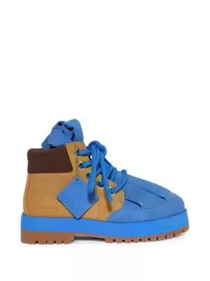 AHDIID New York Lace-up Boots - Blue