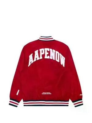 AAPE BY *A BATHING APE Moonface Patch Baseball Jacket