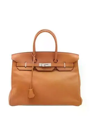 Hermès 2018 Taurillon Clemence Birkin Retourne 35 Handbag - Brown