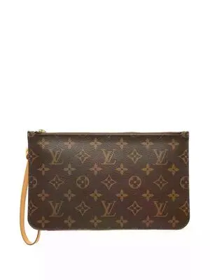 LOUIS VUITTON 2013 Monogram Neverfull Mm Pouch - Brown
