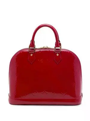 LOUIS VUITTON 2015 Monogram Vernis Alma Pm Handbag - Pink
