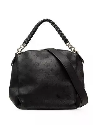 LOUIS VUITTON 2019 Monogram Mahina Babylone Chain Bb Satchel - Black
