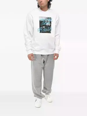 Off-White Logo-print Crew-neck Sweatshirt