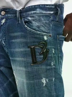 Dsquared2 Distressed Delavé-effect Jeans