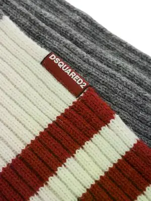 Dsquared2 Ribbed Striped Scarf