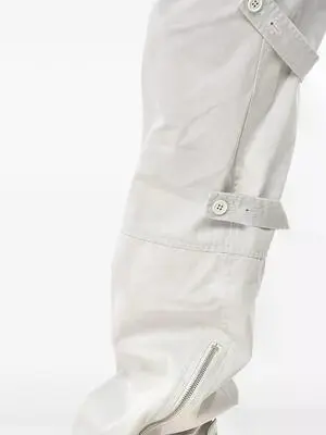Off-White Cargo Pants With Ankle Zips