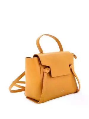 Celine Belt Bag Textured Leather Nano Shoulder Bag - Yellow