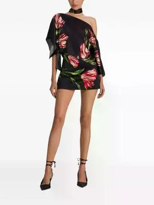 Alice + Olivia Rita One-shoulder Blouse - Black
