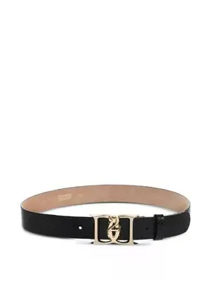 DSQUARED2 DSQUARED2 Snake-Effect Logo Buckle Belt