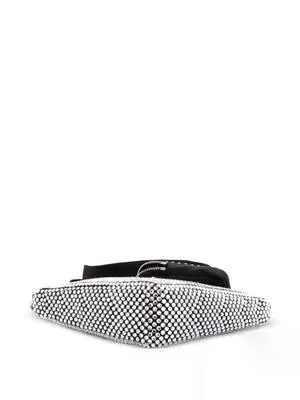 Prada Embellished Triangle Logo Crossbody Bag With Pouch