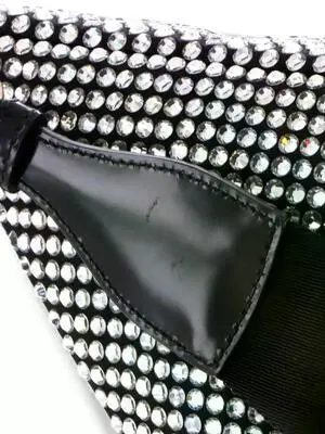Prada Embellished Triangle Logo Crossbody Bag With Pouch