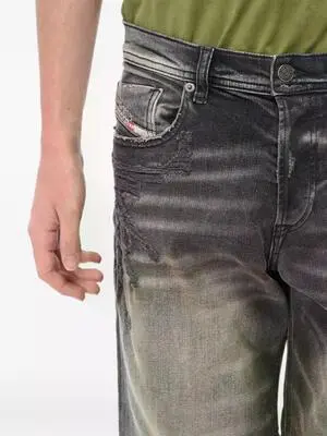 DIESEL® D-definitive Distressed Tapered Leg Jeans