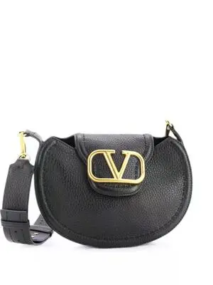 Valentino Garavani Vlogo Saddle Leather Medium Crossbody Bag