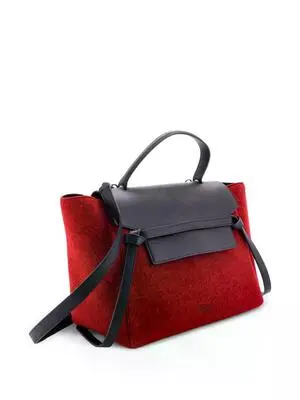 Celine Belt Bag Felt And Leather Mini Satchel