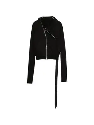 Rick Owens Asymmetric-zip Sweatshirt - Black