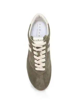 Hogan Panelled Suede Sneakers