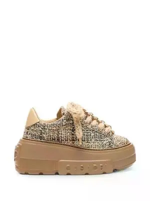 Casadei Nexus Bouclé Sneakers - Brown