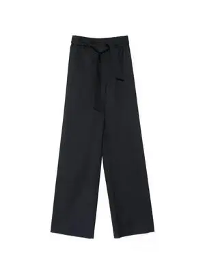 Max Mara Belted Wool Wide-leg Trousers - Blue
