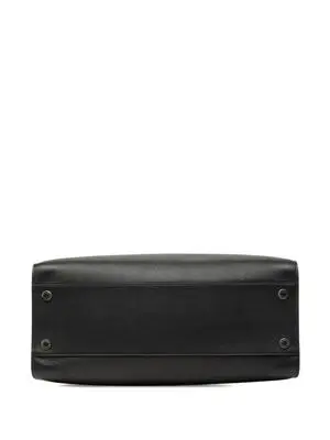 BVLGARI 2010-2026 Leather Logo Satchel