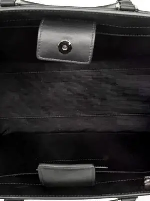 BVLGARI 2010-2026 Leather Logo Satchel
