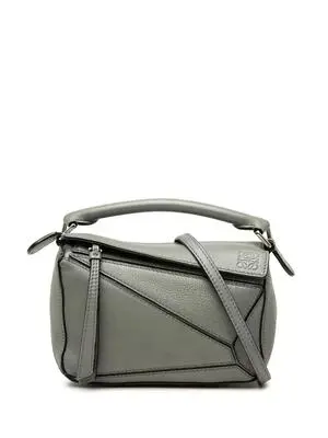 Loewe 2014-2026 Mini Calfskin Puzzle Satchel - Grey